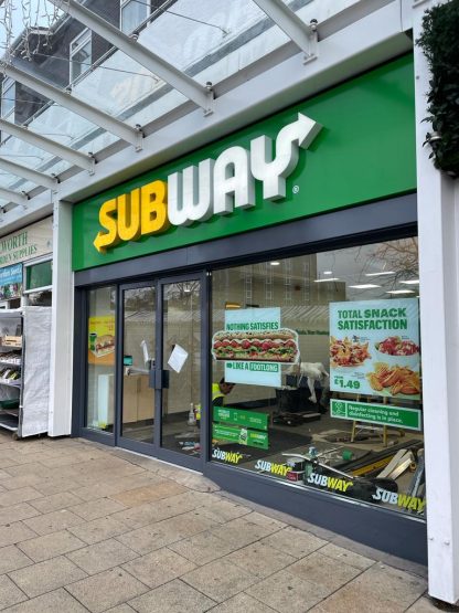 Subway Fresh Forward – MG Signs Ltd